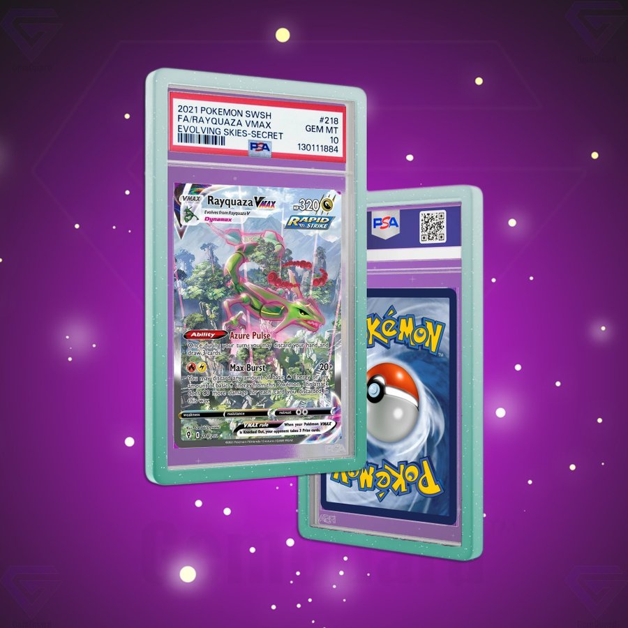 GemGuard™ Glitter EMERALD Skyddsram för PSA kort. | Köp på Tradera ...