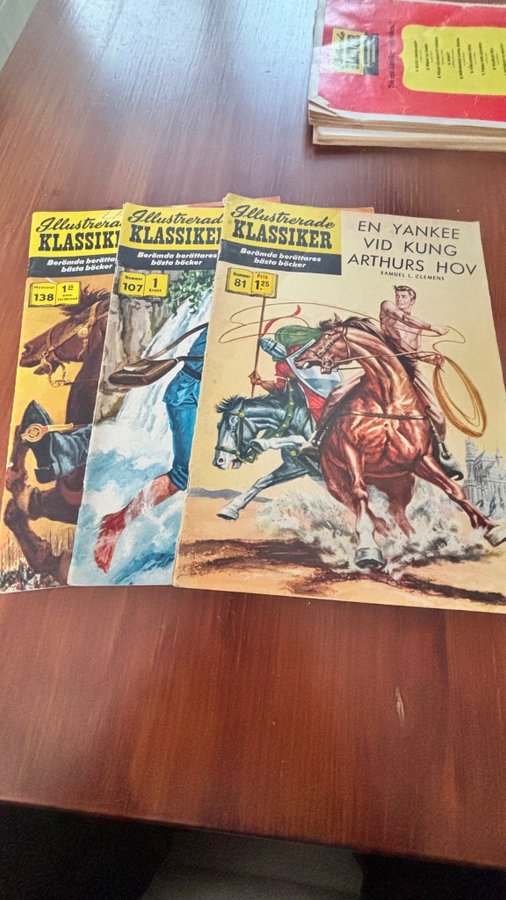 Illustrerade Klassiker - En Yankee vid Kung Art.. | Köp på Tradera ...