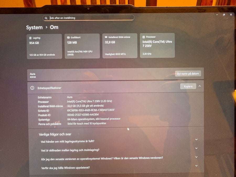 Se produkter som liknar Lenovo Yoga Slim 7i Aura Edit.. på Tradera ...