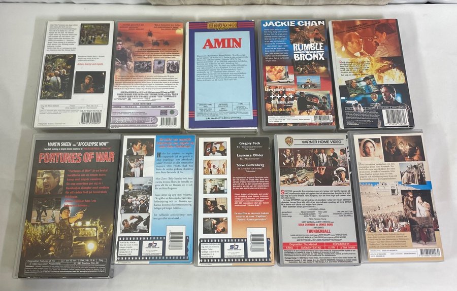 10 VHS-filmer - Blandade Titlar - Action, Thril.. | Köp på Tradera ...