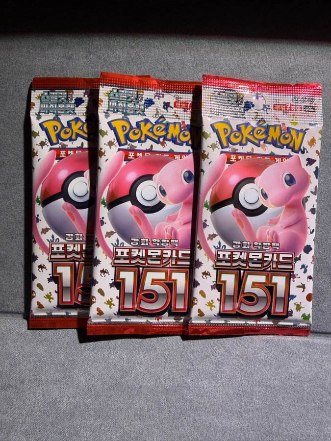 Pokémon 151 Booster Packs 3 st | Köp på Tradera (708611811)