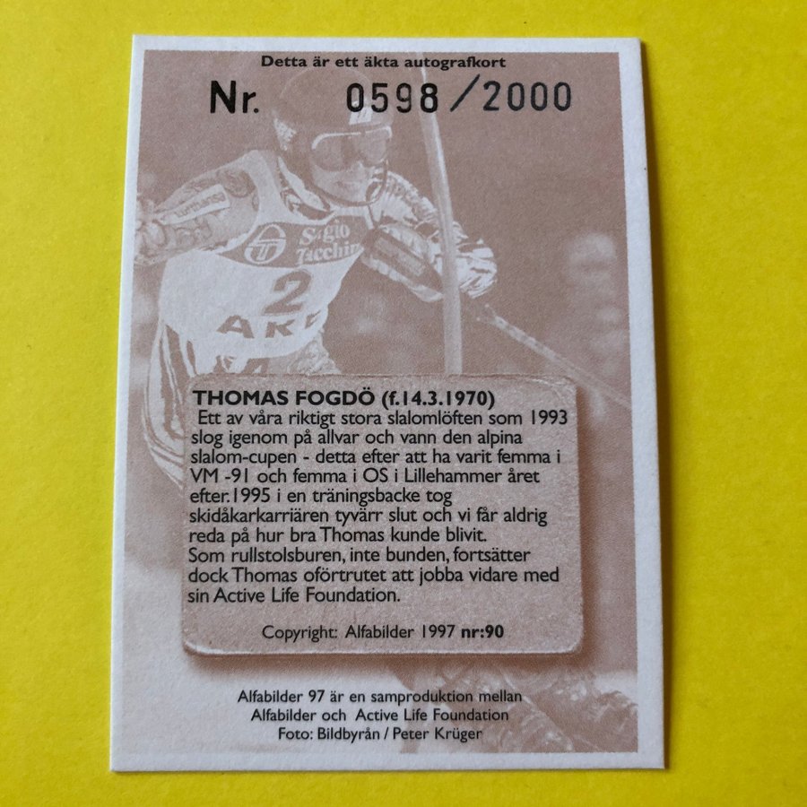 Se produkter som liknar Thomas Fogdö Alfabilder 1997 på Tradera (614548042) Se produkter som liknar Thomas Fogdö Alfabilder 1997 på Tradera (614548042)