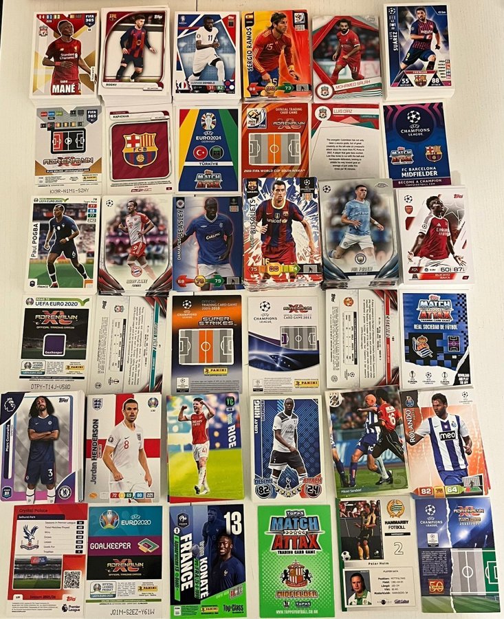 Football Card Pack – 20 Cards – 15 Base + 5 Ins.. | Köp på Tradera ...