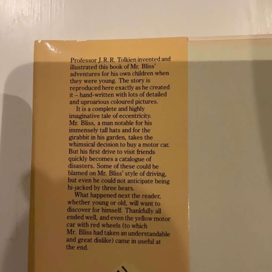 Mr. Bliss av J.R.R. Tolkien OU | Köp på Tradera (711904426)