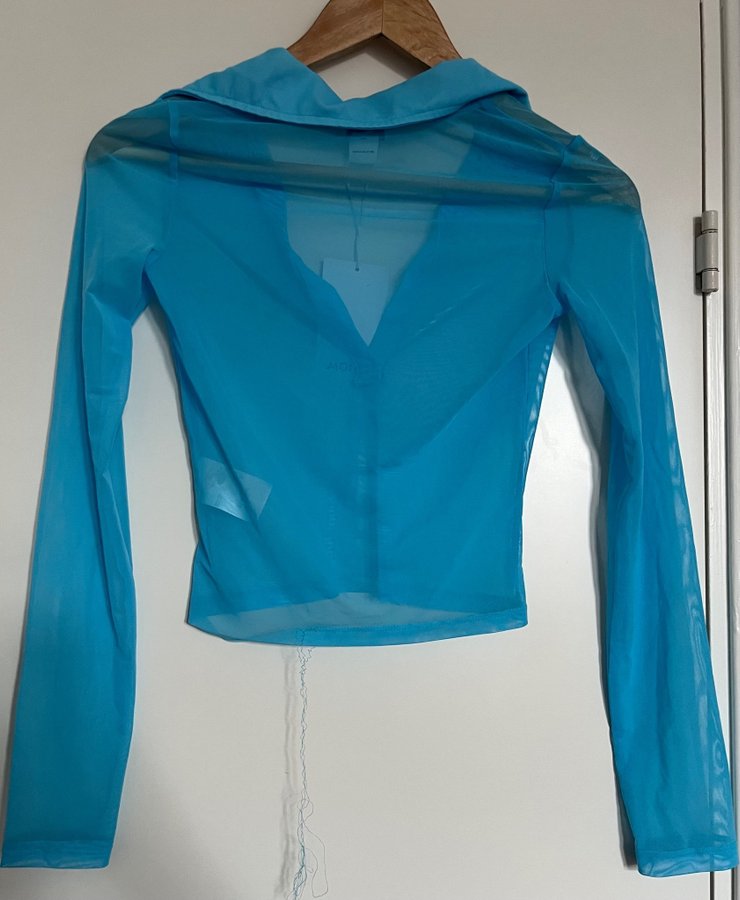 Monki turkos/ blå topp, oanvänd, storlek XXS | Köp på Tradera (709933066)