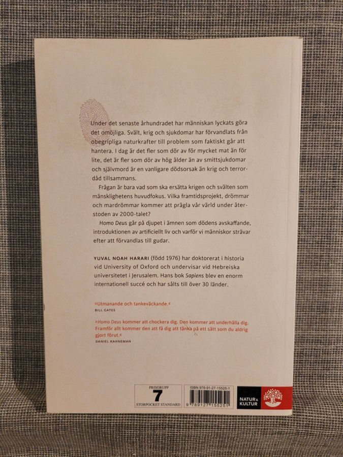 Homo Deus av Yuval Noah Harari | Köp på Tradera (709802930)