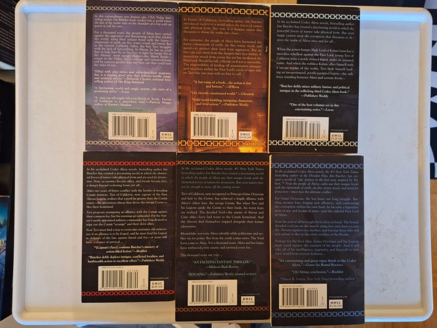 Codex Alera-serien av Jim Butcher - Komplett | Köp på Tradera (702247942)