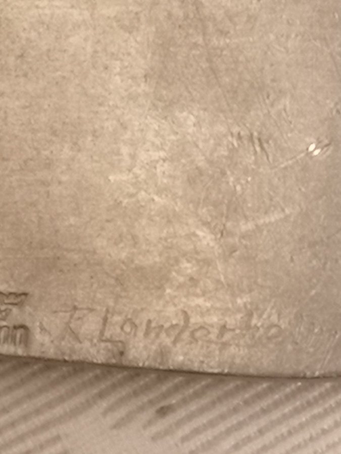 Smycke R Landerholm i tenn med stämpel tre kron.. | Köp på Tradera ...