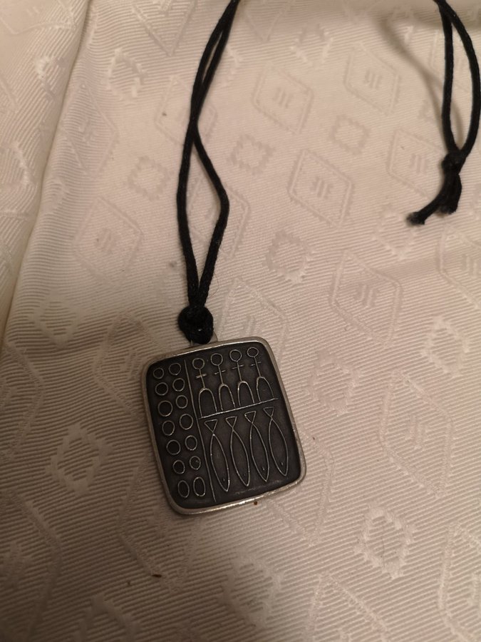 Smycke R Landerholm i tenn med stämpel tre kron.. | Köp på Tradera ...