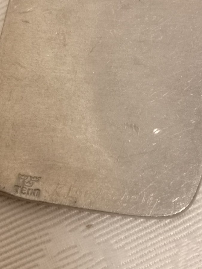 Smycke R Landerholm i tenn med stämpel tre kron.. | Köp på Tradera ...