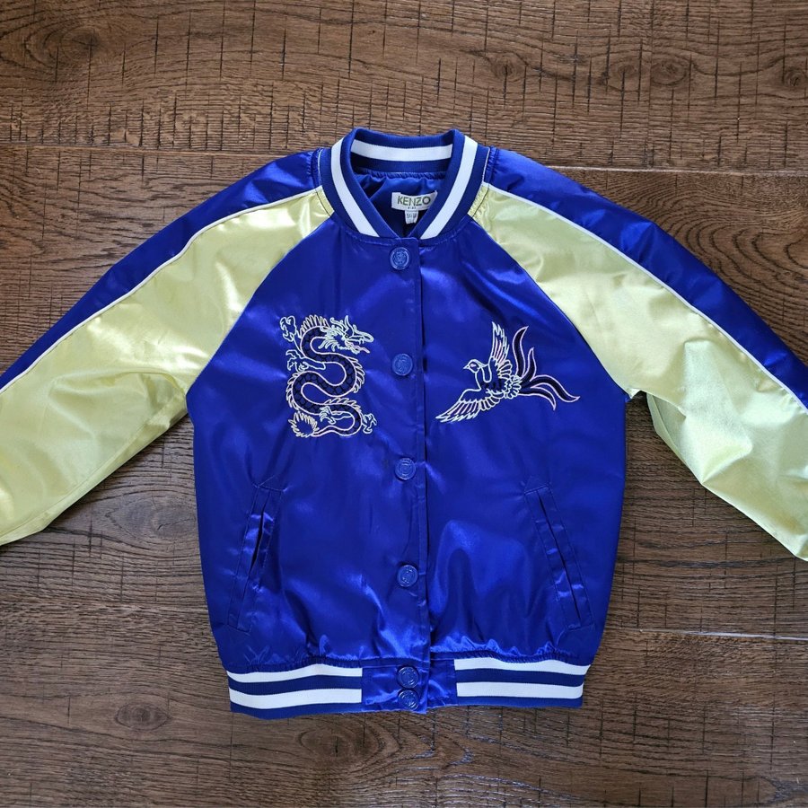 Fin Kenzo blå bomberjacka, storlek 5A/110 | Köp på Tradera (701382842)