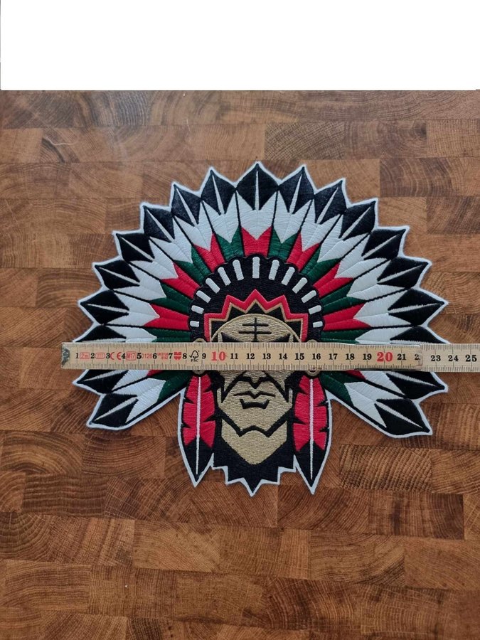 Frölunda fd logga underbara Indianen 24,5cm bro.. | Köp på Tradera ...
