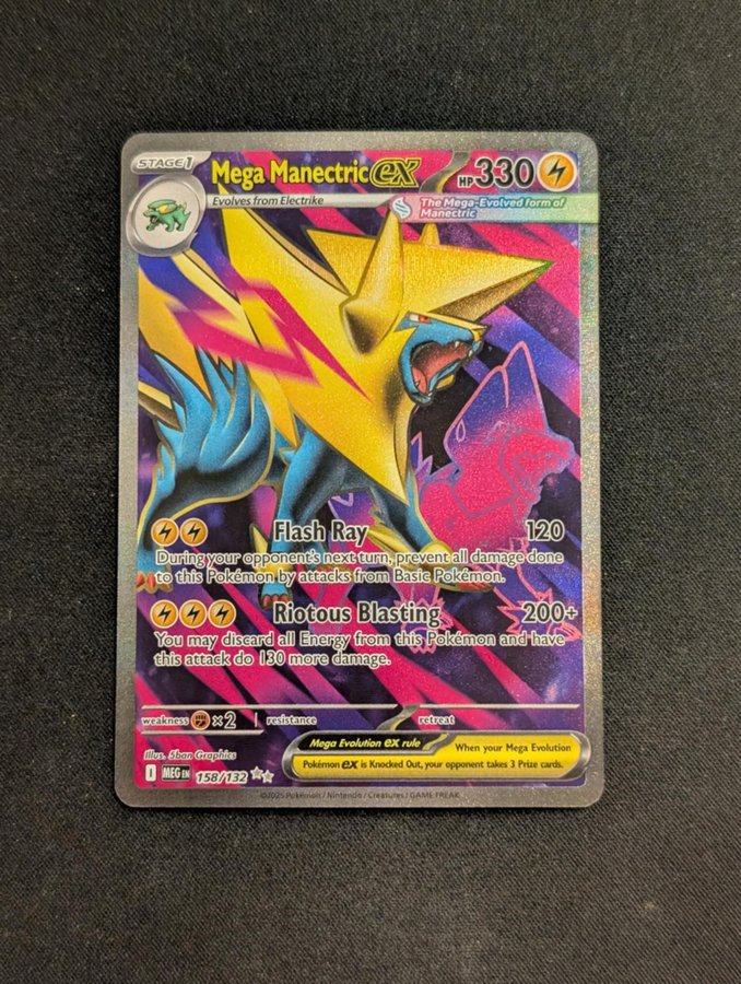 Mega manectric Ex 158/132 - Mega Evolution - Po.. | Köp på Tradera ...