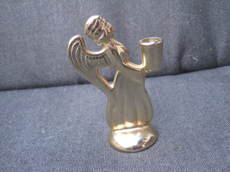 SKYDDSÄNGEL LJUSÄNGEL I MÄSSING SKULTUNA BRUK | Köp på Tradera (702309270)