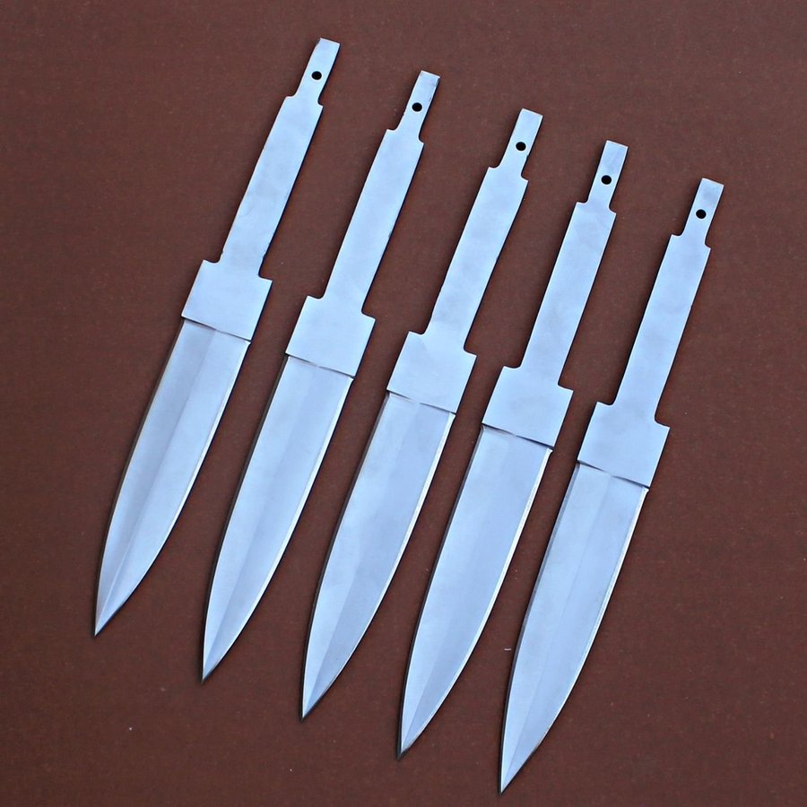 5 Dagger Knife Blanks-Handmade D2 Steel Blade-S.. | Köp på Tradera ...