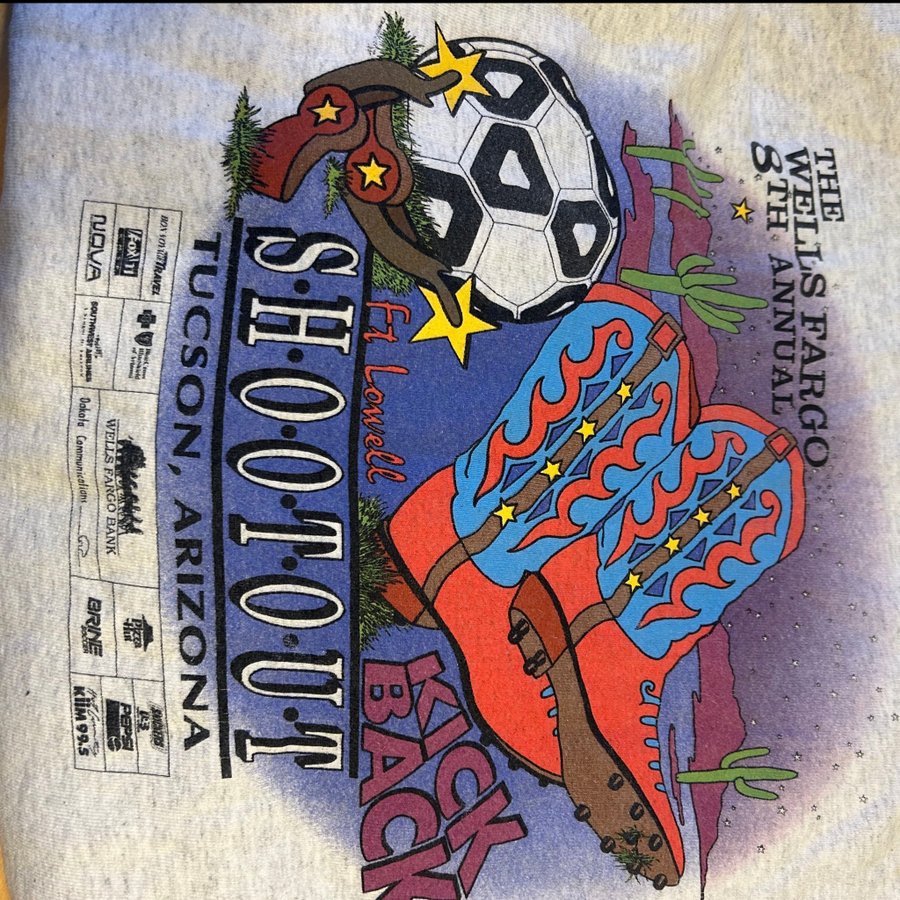 Grå sweatshirt, tuscon arizona print | Köp på Tradera (712912655)