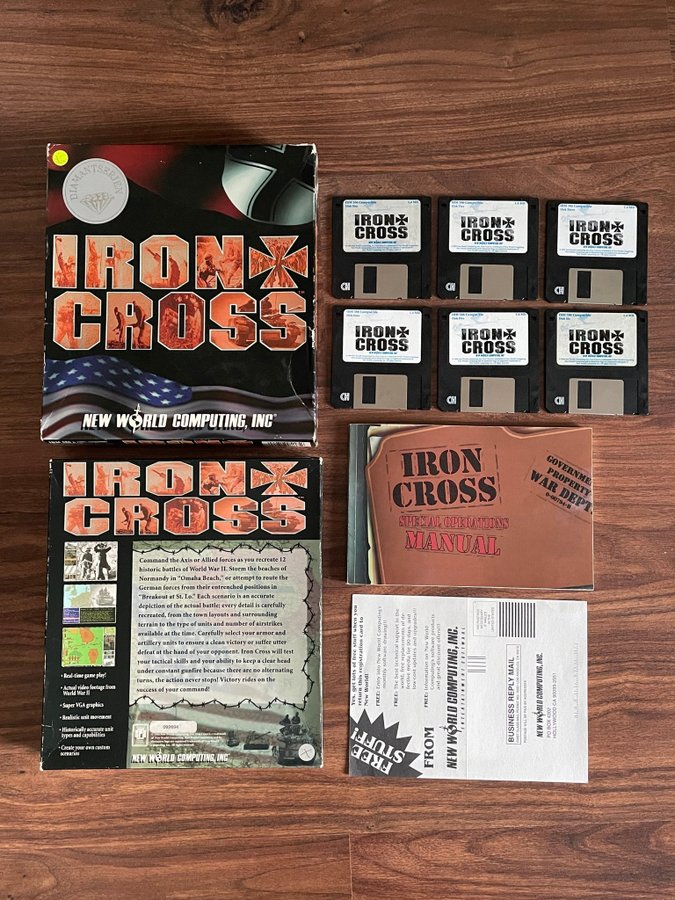 Iron Cross | 1994 • DOS • 3.5" Disketter • BIG .. | Köp på Tradera ...