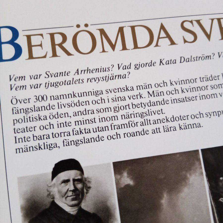 Berömda Svenskar från tolv sekler av Gardar Sah.. | Köp på Tradera ...