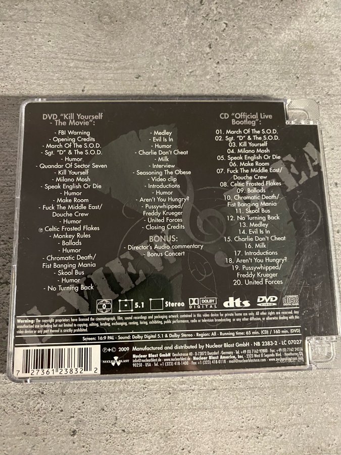 S.O.D. - Kill Yourself The Movie DVD och CD | Köp på Tradera (713377461)