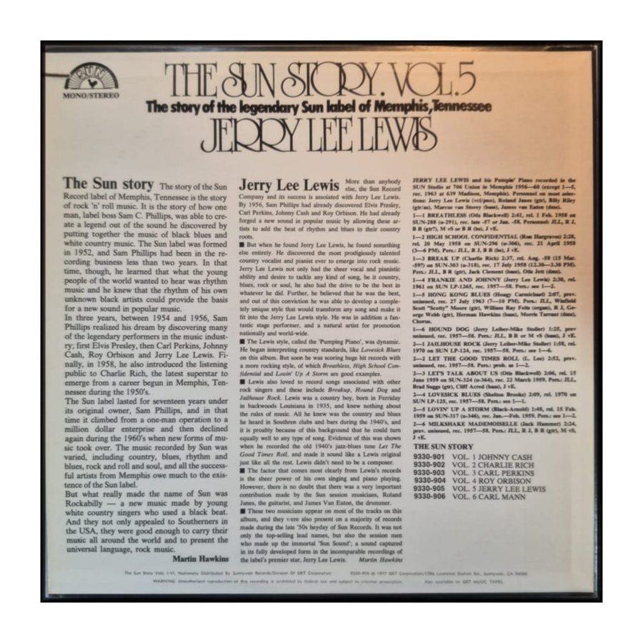 Jerry Lee Lewis: The Sun Story V5 | Köp på Tradera (733601470)