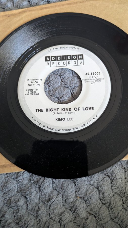 Kimo Lee - The Right Kind Of Love / ULTRA RARE .. | Köp på Tradera ...