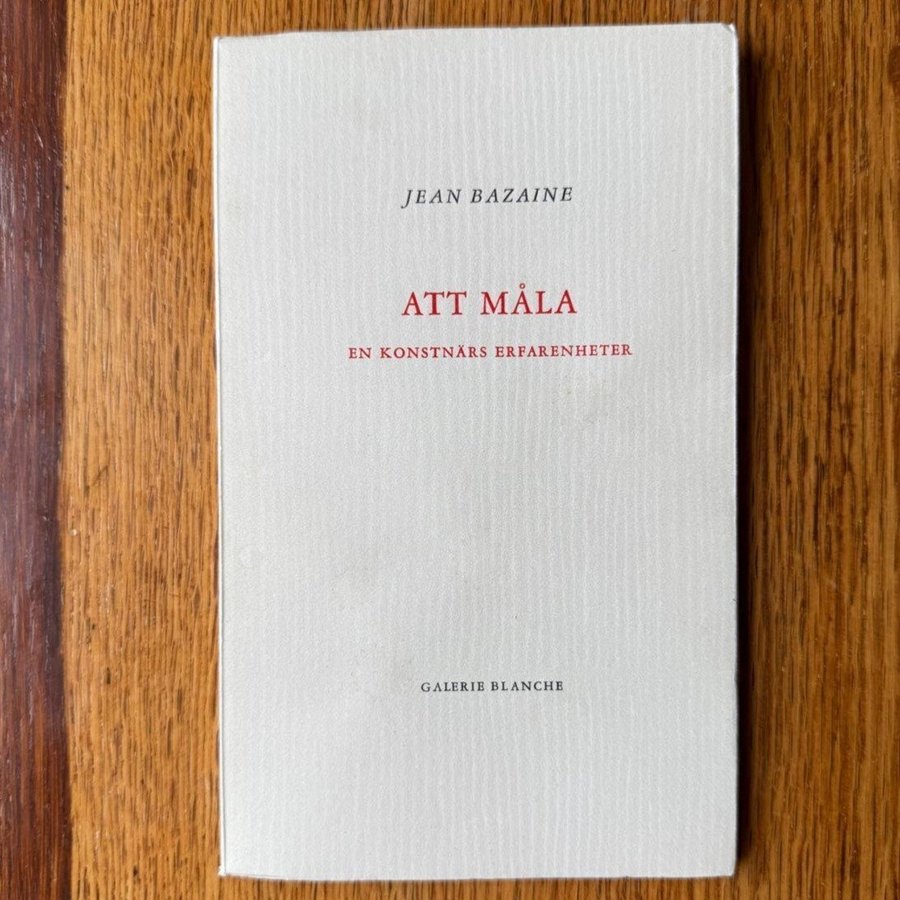 Att måla - Jean Bazaine - en konstnärs erfarenh.. | Köp på Tradera ...