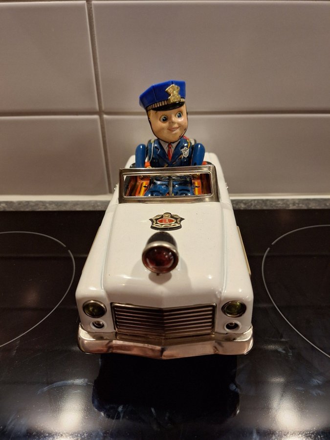 Polis plåtbil leksaksbil Japan Nomura | Köp på Tradera (710788749)