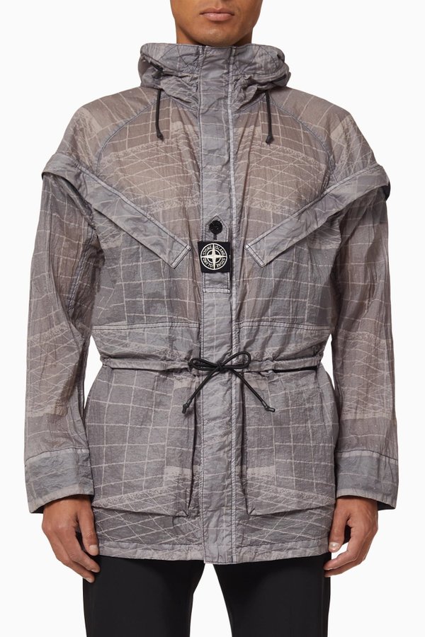 Stone Island Reflective Grid On Lamy-TC Jacket .. | Köp på Tradera ...