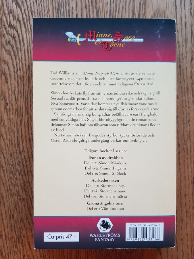 Gröna Ängelns torn: del 2 Eldsnätter av Tad Wil.. | Köp på Tradera ...