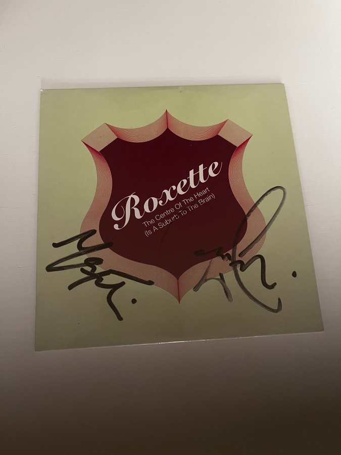 Signerad Roxette The Centre Of The Heart Gessle.. | Köp på Tradera ...