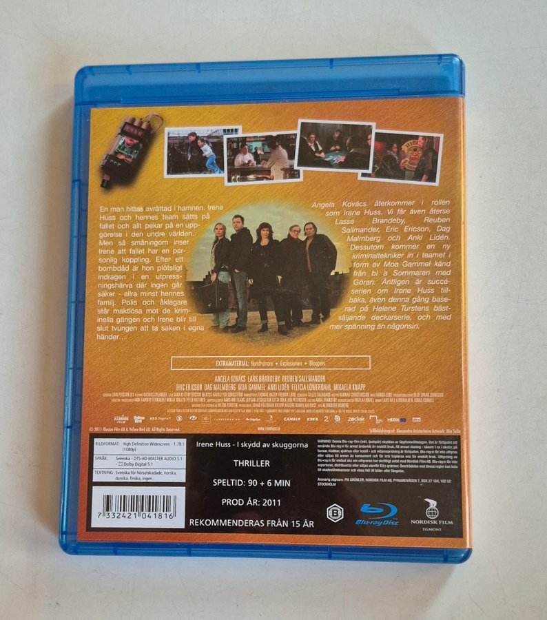 Irene Huss Nr 11 - I skydd av skuggorna Blu-ray.. | Köp på Tradera ...