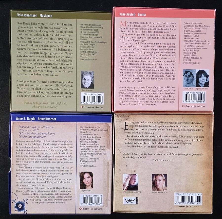 Ljudbokspaket - Elsie Johansson, Jane Austen, A.. | Köp på Tradera ...