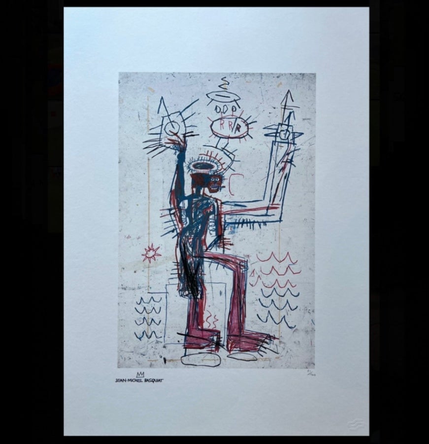 Jean Michel Basquiat litografi i limited editio.. | Köp på Tradera ...