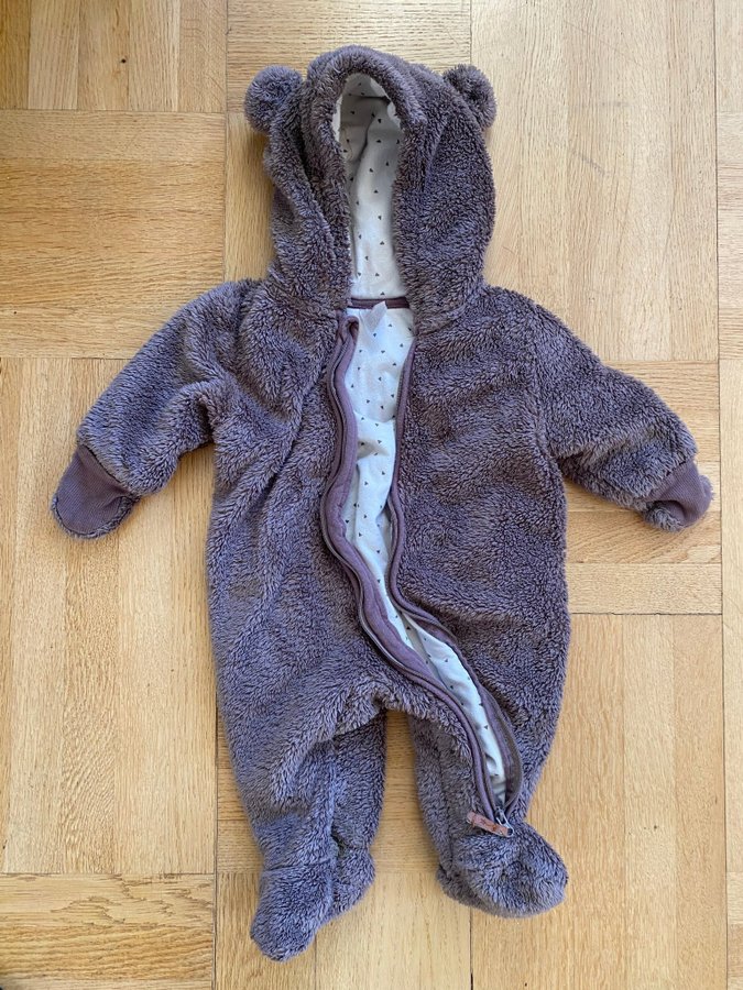 H&M brun teddy overall, storlek 56 | Köp på Tradera (713147531)