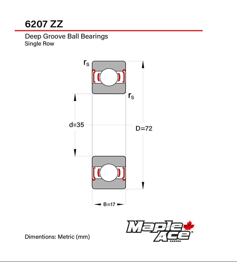 MAPLE ACE 6207 ZZ Kulla.. | Köp från Motion_And_Rotaion på Tradera ...