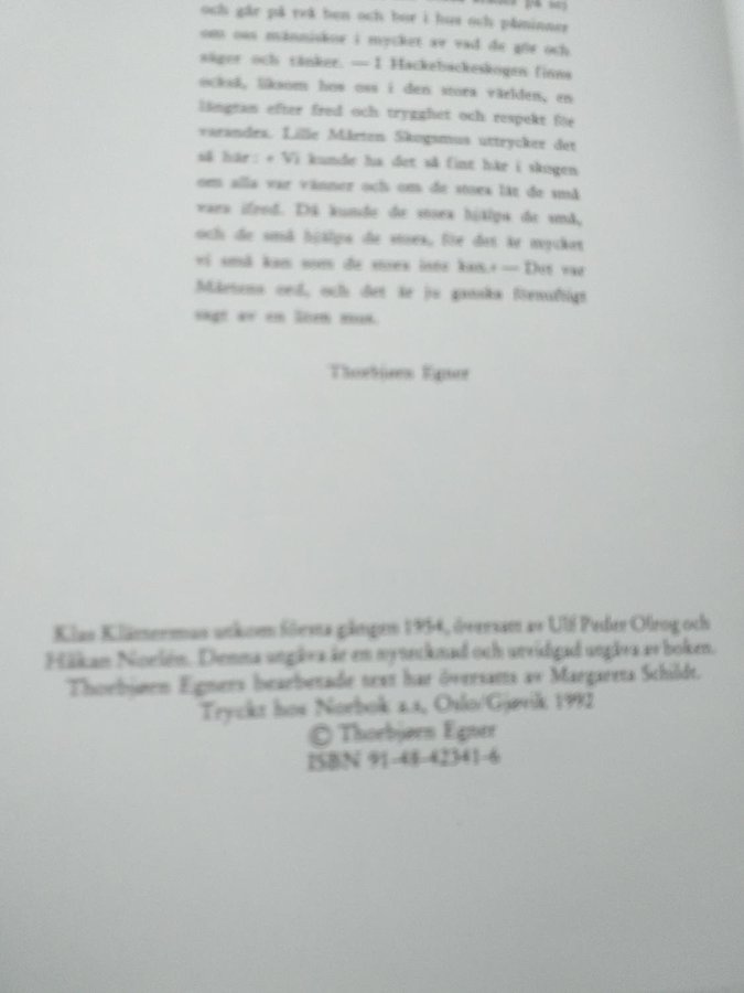 Klas Klättermus bok B.. | Köp från kidzorama_handelshus på Tradera ...