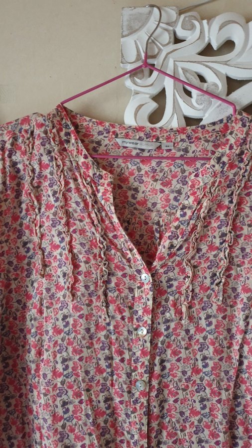 Mjuk skön blus 100% bomull My Wear Woman | Köp på Tradera (735548245)