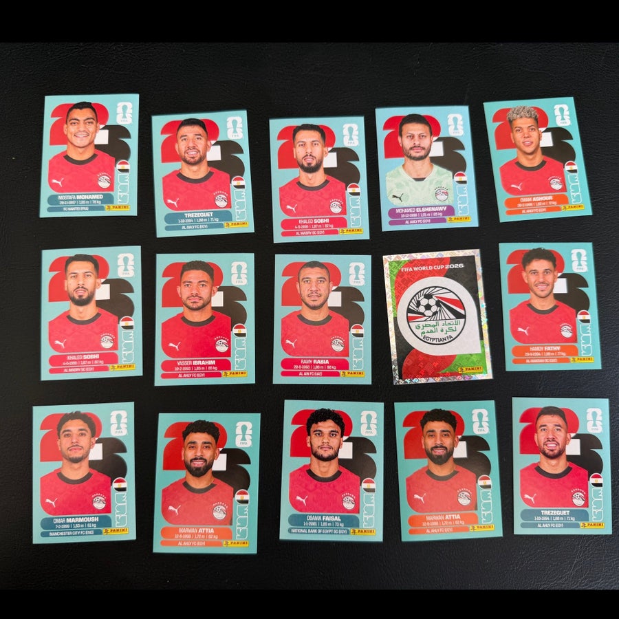 PANINI STICKER FIFA WORLD CUP 2026 - EGYPTIEN | Köp på Tradera (736701904)