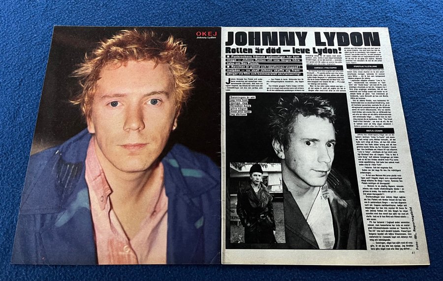 Johnny Rotten Lydon 1983 Sex Pistols reportage .. | Köp på Tradera ...