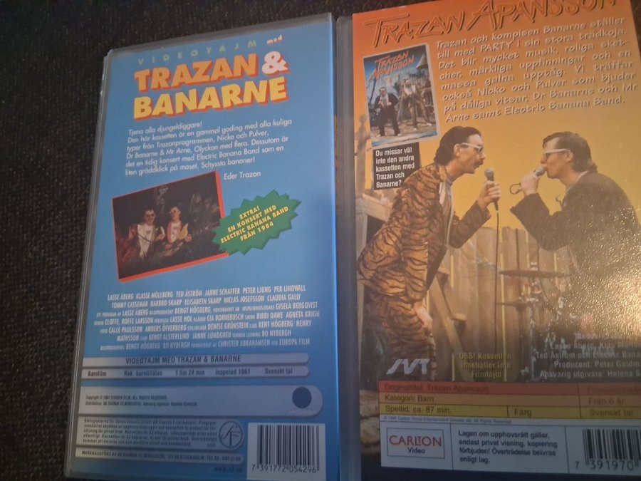 Se produkter som liknar Trazan & Banarne 2 st Vhs Vid.. på Tradera ...