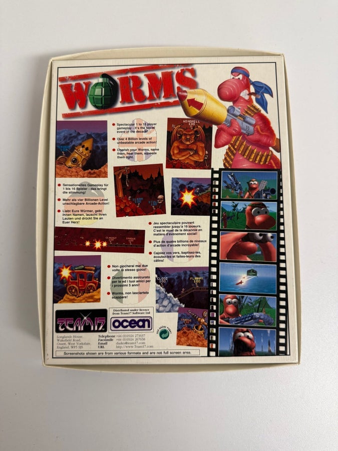 Worms - Team 17 - kartong (ej spel) - PC CD Big.. | Köp på Tradera ...