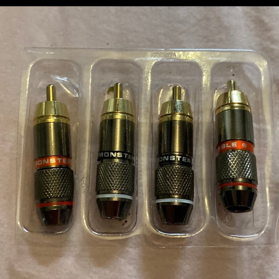 Monster Cable RCA kontakter | Köp på Tradera (713376735)