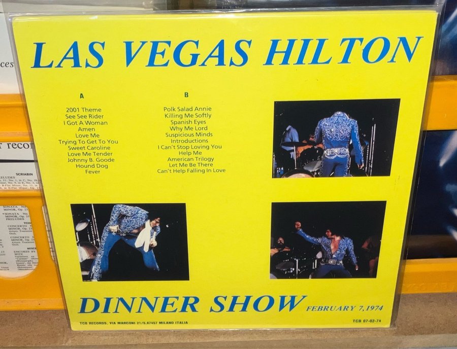 Elvis Presley - Las Vegas Hilton Dinner Show | Köp på Tradera (711607371)