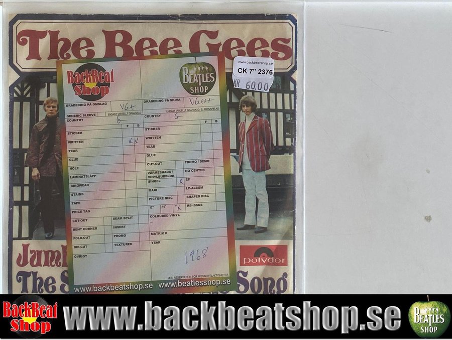 BEE GEES - JUMBO / THE SINGER SAN.. | Köp från backbeat på Tradera ...