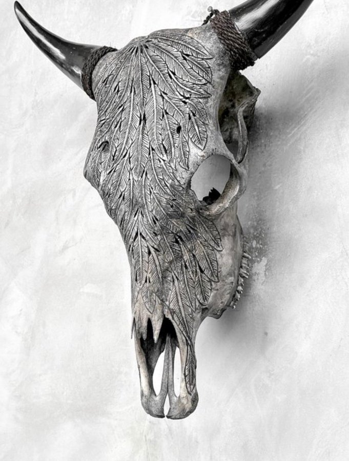 Se produkter som liknar Äkta Unik handgraverad tjursk.. på Tradera ...