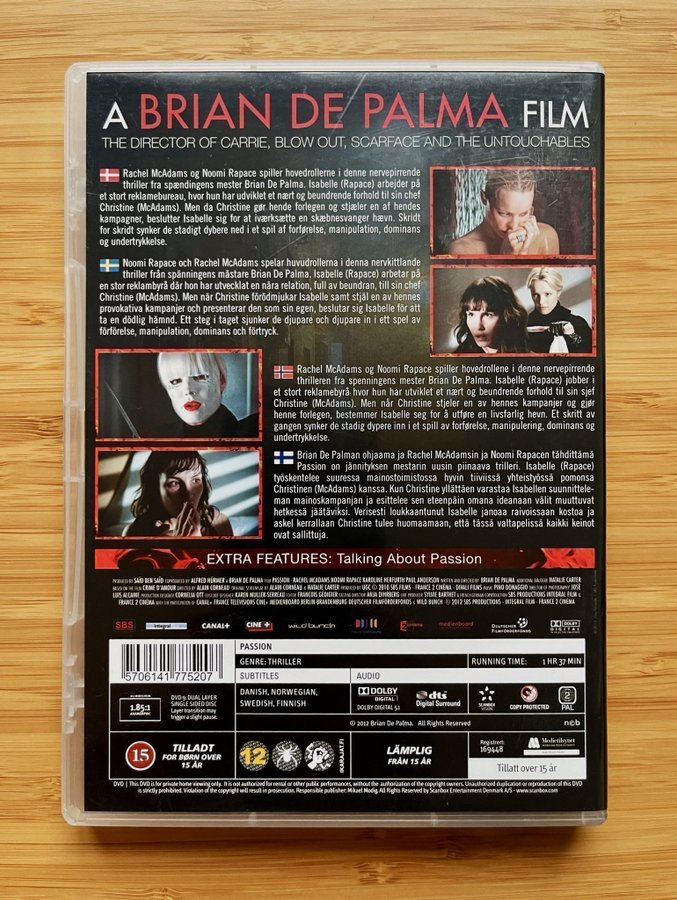 Passion (DVD) Ex-rental | Köp på Tradera (709962846)