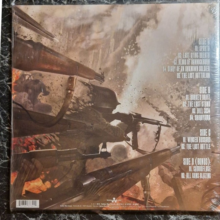 Sabaton - The Last Stand -2 LP Original 2016 | Köp på Tradera (709988479)