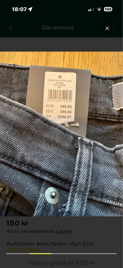 Dressmann svarta shorts, storlek M Nya med lapp.. | Köp på Tradera ...