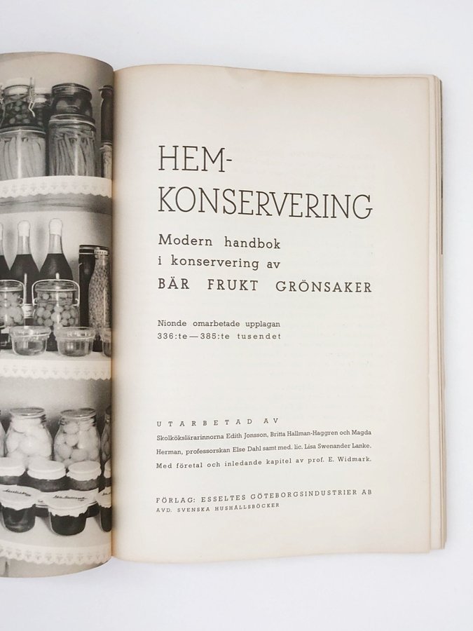 Se produkter som liknar Hem-konservering 1941 - kokbo.. på Tradera (615148306)