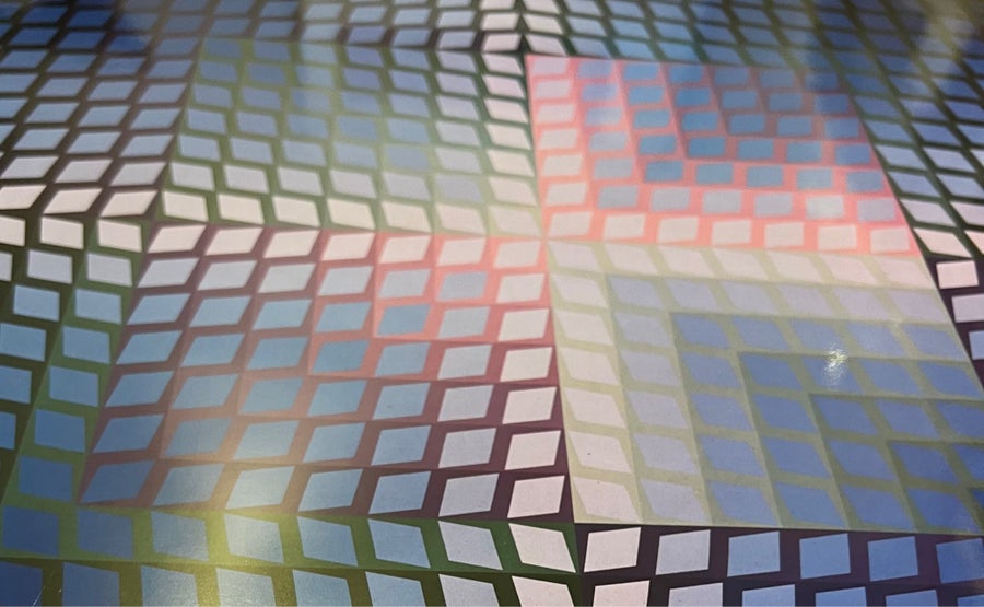 Original av Victor Vasarely från 1973 i ett sup.. | Köp på Tradera ...
